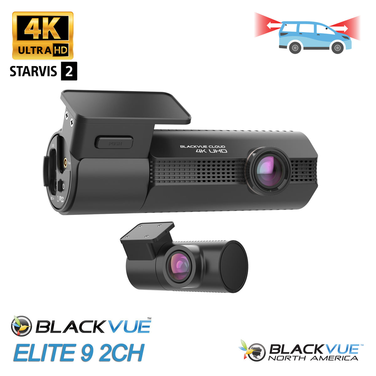 Shop BlackVue ELITE 9 2CH 4K Front + 2K Rear QHD Dash Cam | BVNA ...