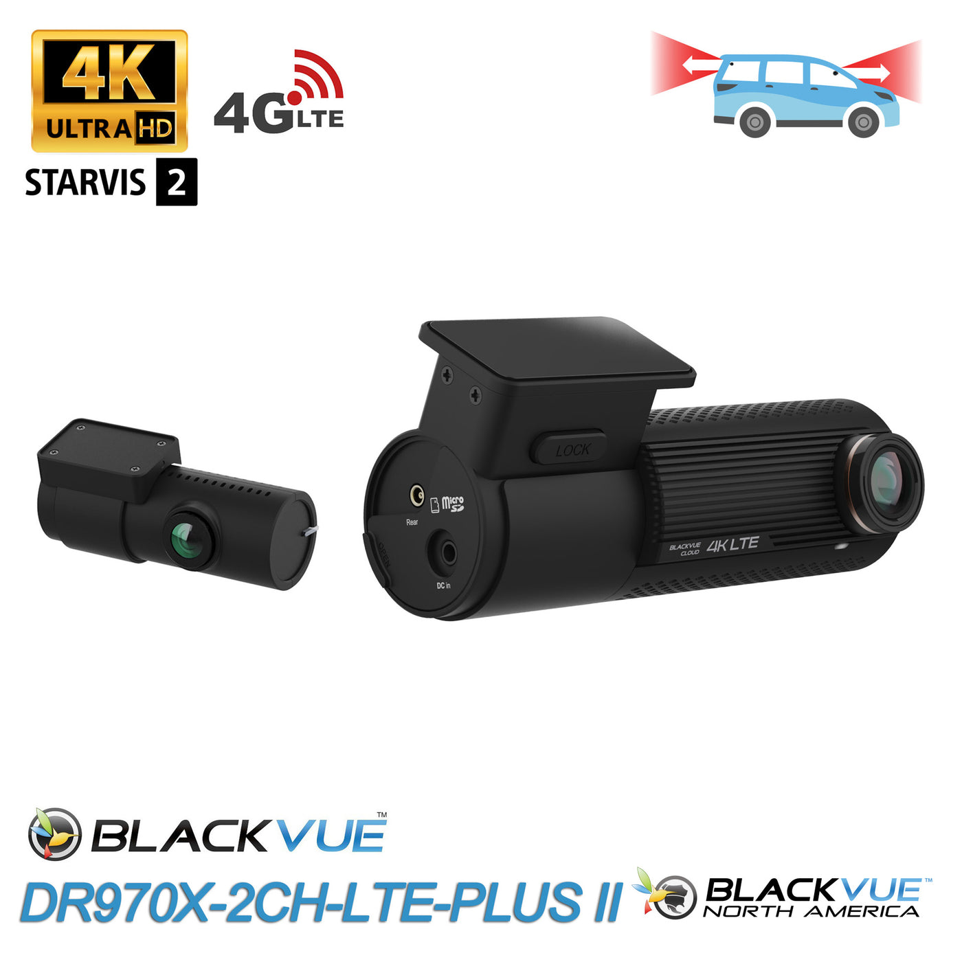 Shop BlackVue DR970X-2CH-LTE-PLUS II Dual Lens 4K, Built-In-LTE | BVNA ...