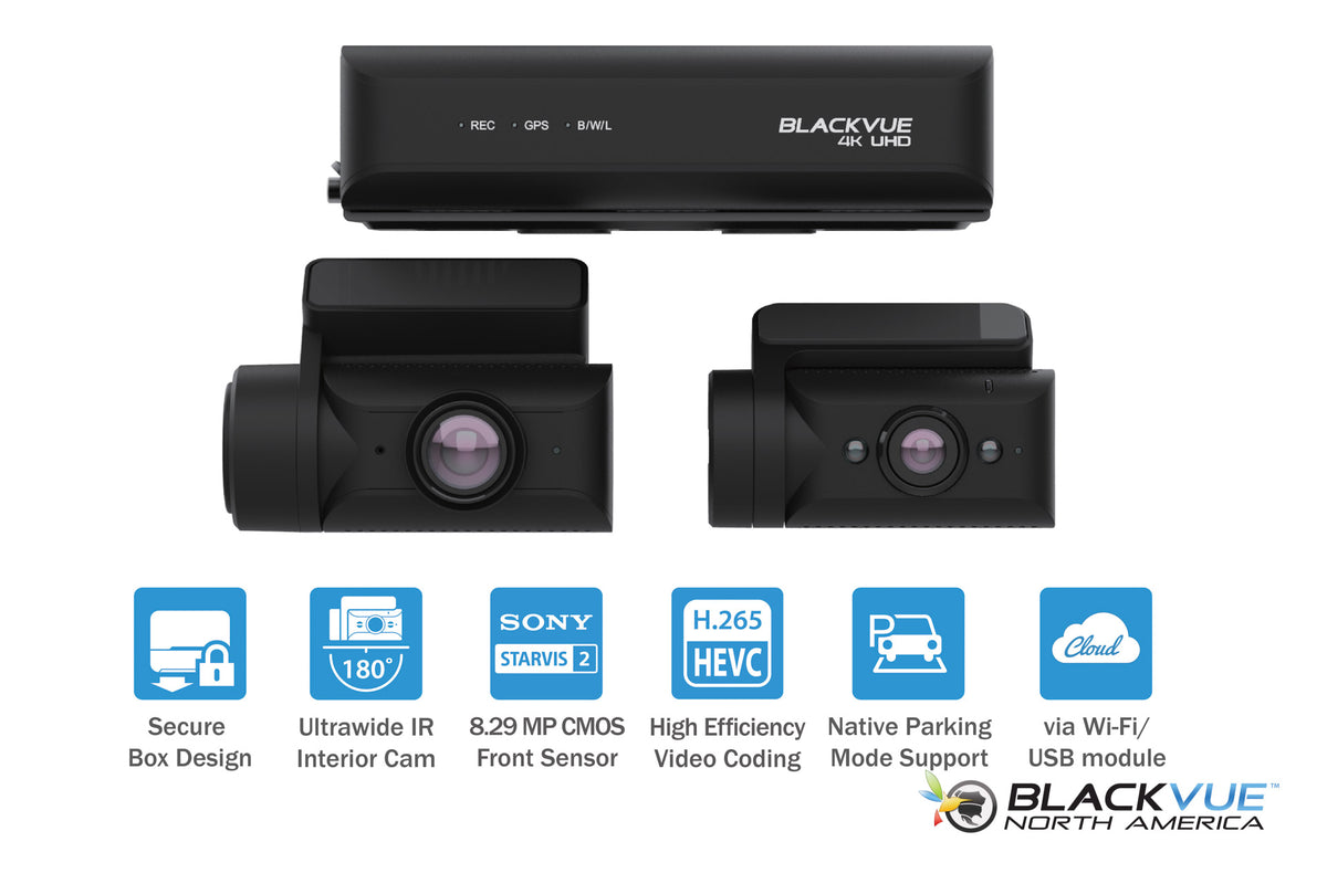 Shop BlackVue DR970X BOX IR Front+Interior Dashcam + Secure Recording ...