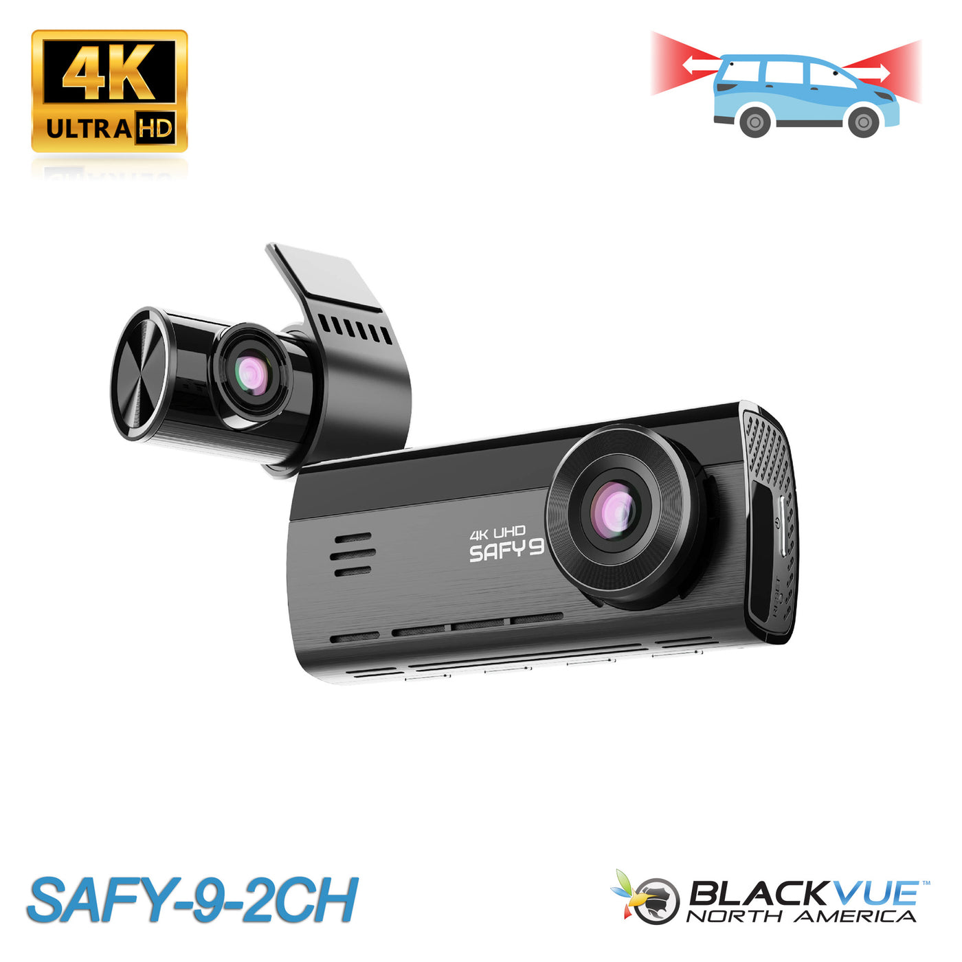 Shop SAFY9 2CH Front + Rear 4K With Built-In Screen | BVNA – BlackVue ...